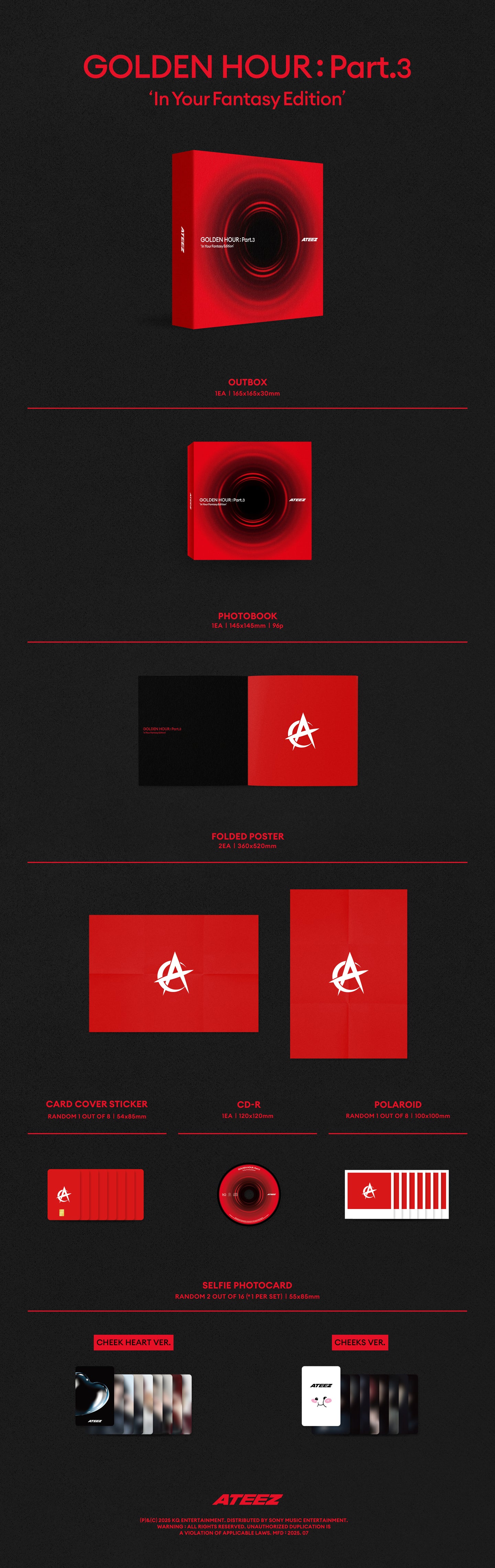 [Signed] ATEEZ - GOLDEN HOUR : Part.3 'In Your Fantasy Edition' (Rando ...