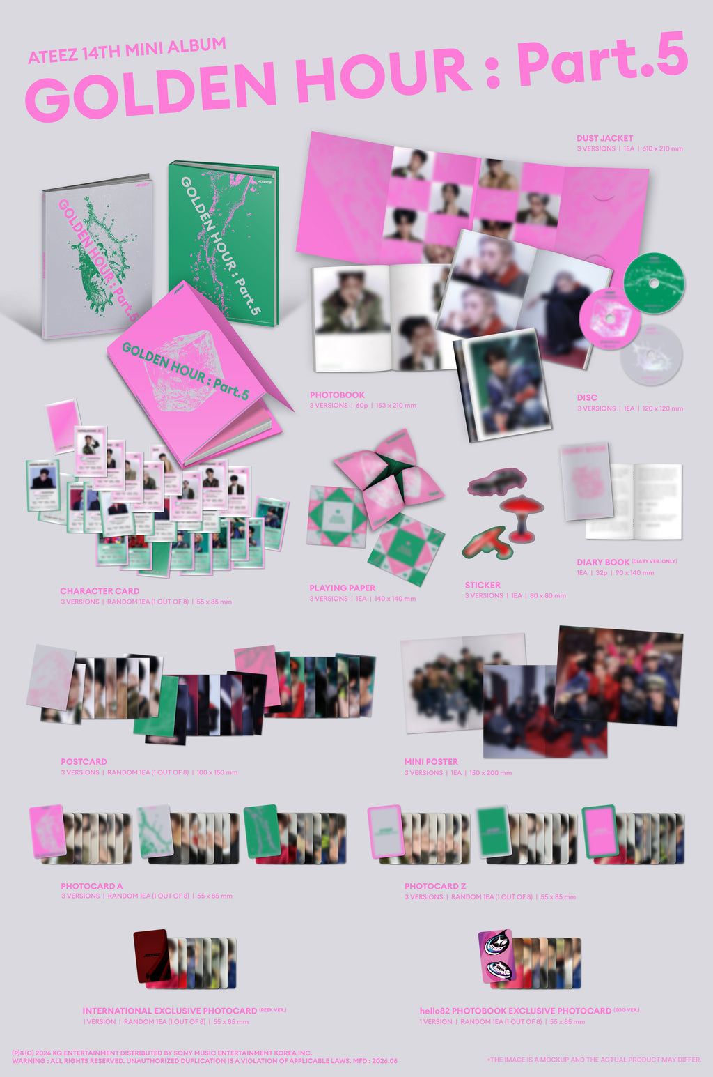 ATEEZ - GOLDEN HOUR : Part.5 - hello82 Exclusive – hello82.shop