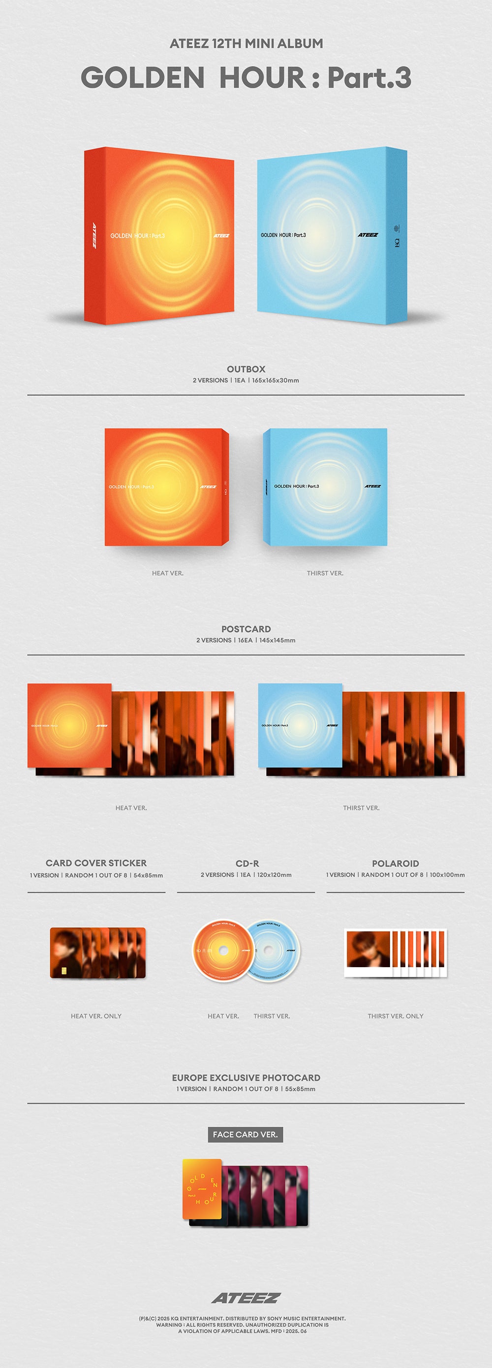 [Signed] ATEEZ - GOLDEN HOUR : Part.3 – hello82.shop