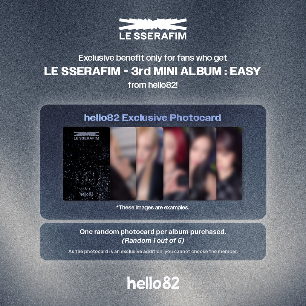 LE SSERAFIM - 3rd MINI ALBUM : EASY – hello82.shop